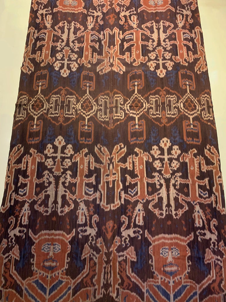 Ikat Textile from Sumba Island Stunning Tribal Motifs, Indonesia For Sale at 1stDibs