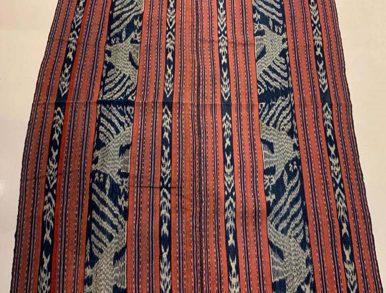 Ikat Textile from Timor Stunning Tribal Motifs and Colors, Indonesia, c ...