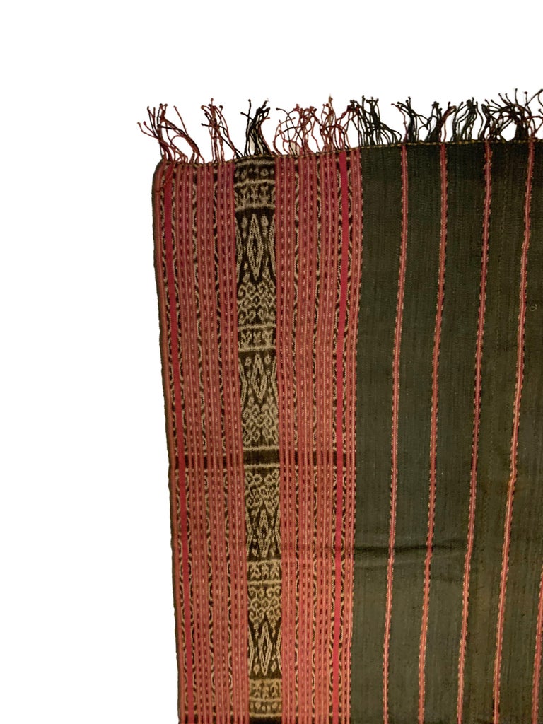 Ikat Textile from Timor Stunning Tribal Motifs and Colors, Indonesia, c ...