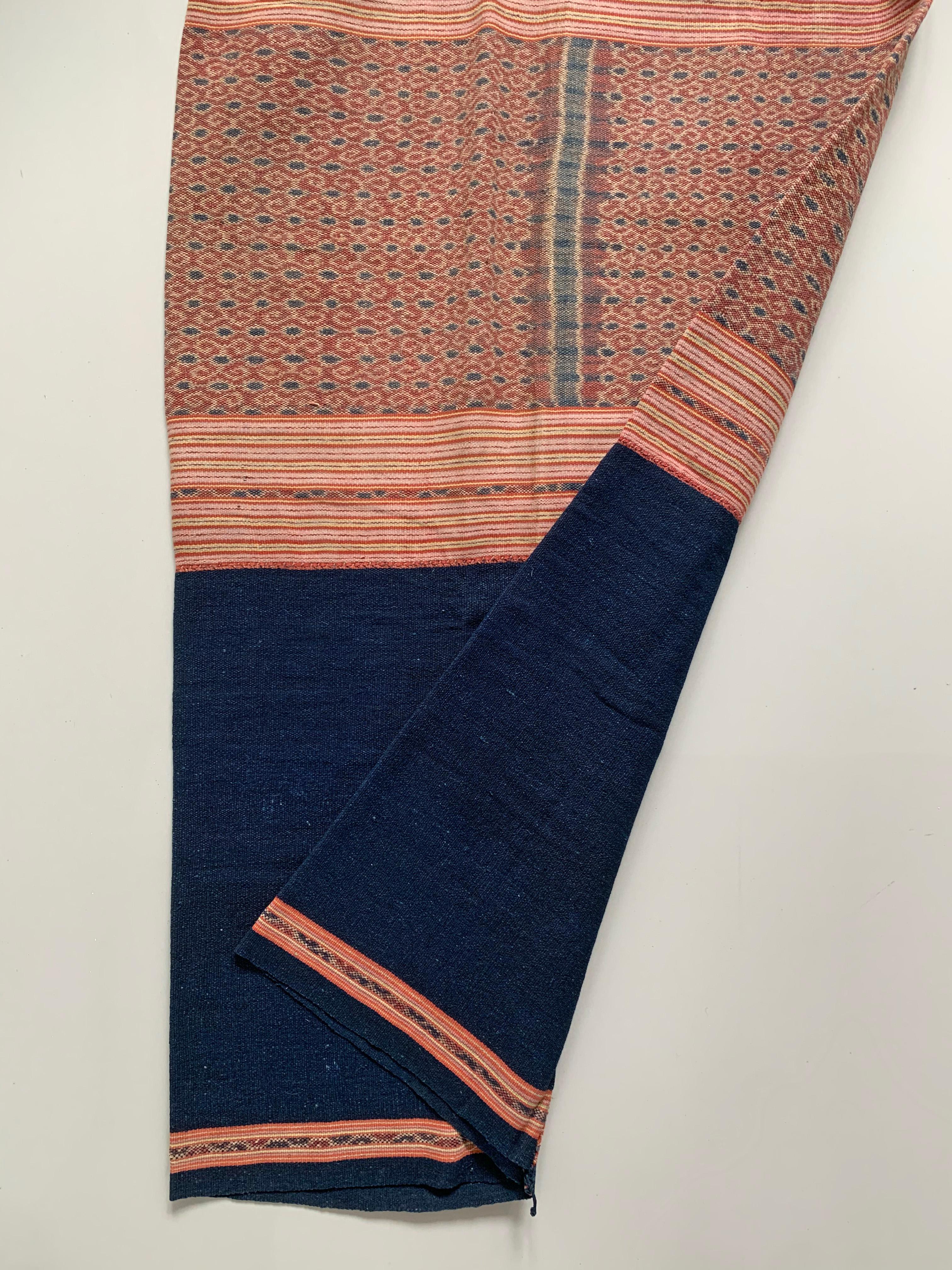Ikat Textile from Timor with Naturally Coloured Dye and Tribal Motifs ...