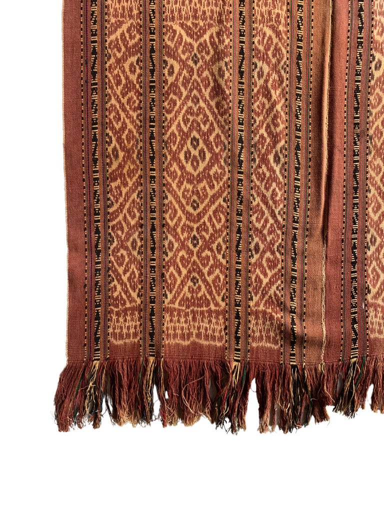 Ikat Textile from Timor with Stunning Tribal Motifs and Colors ...