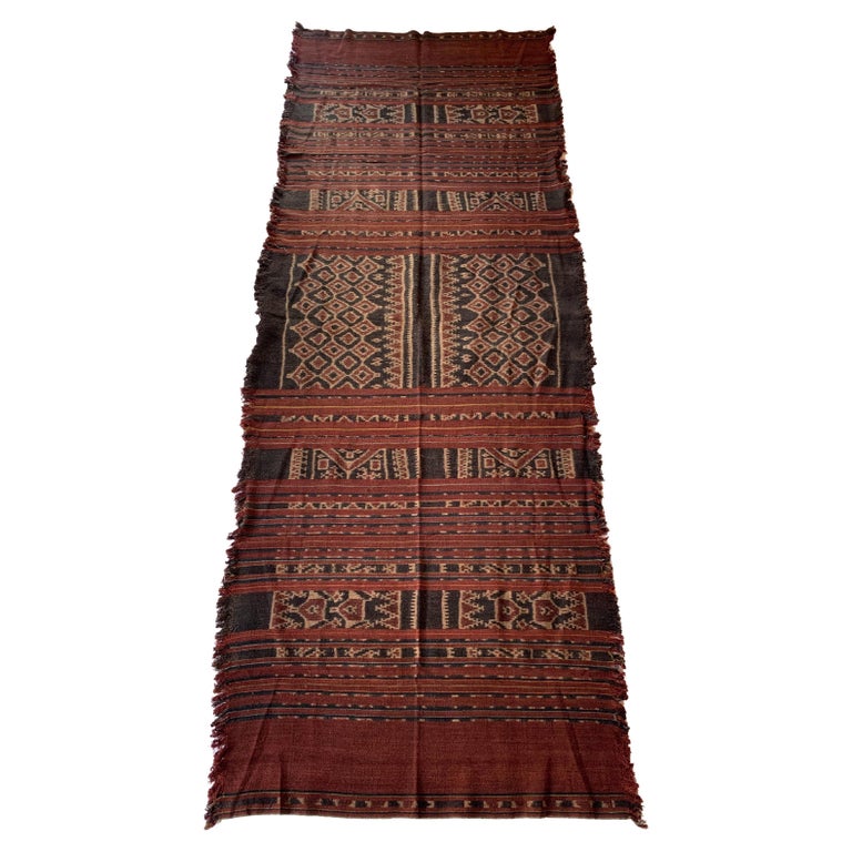 Ikat Textile from Toraja Tribe of Sulawesi with Stunning Tribal Motifs ...
