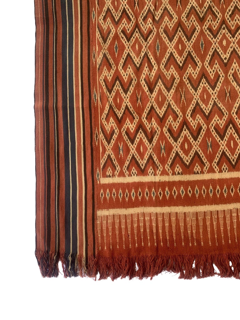 Ikat Textile from Toraja Tribe of Sulawesi with Stunning Tribal Motifs ...