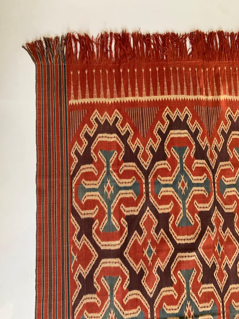 Ikat Textile from Toraja Tribe of Sulawesi with Stunning Tribal Motifs ...