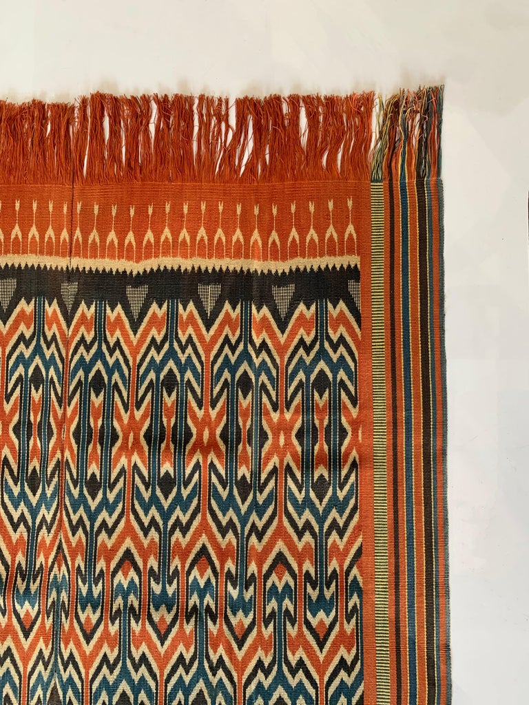 Ikat Textile from Toraja Tribe of Sulawesi with Stunning Tribal Motifs ...