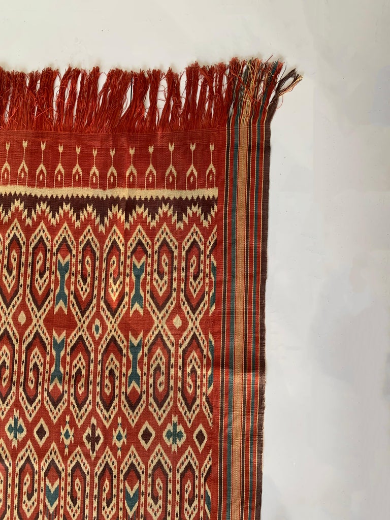 Ikat Textile from Toraja Tribe of Sulawesi with Stunning Tribal Motifs ...