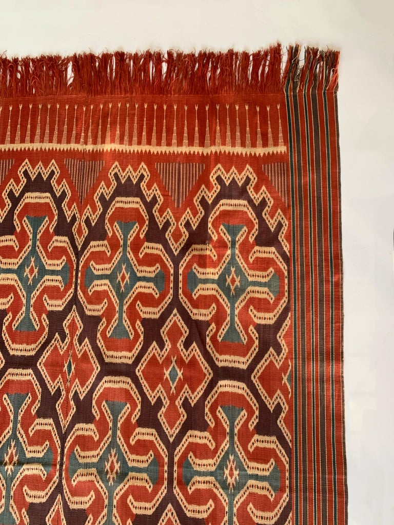 Ikat Textile from Toraja Tribe of Sulawesi with Stunning Tribal Motifs ...