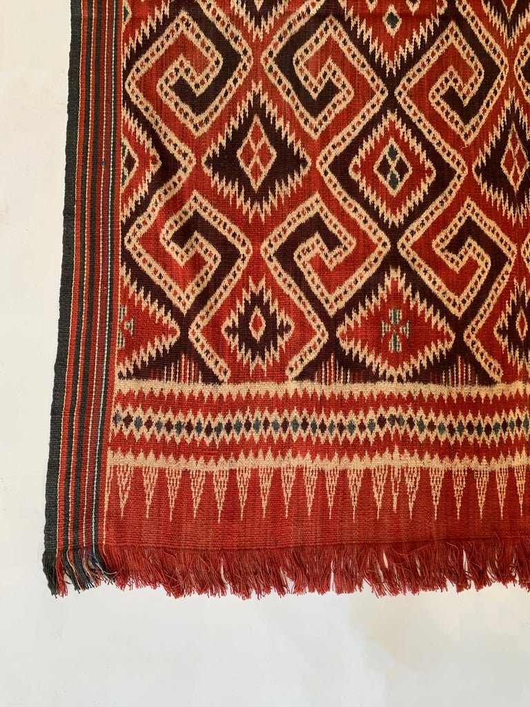 Ikat Textile from Toraja Tribe of Sulawesi with Stunning Tribal Motifs ...