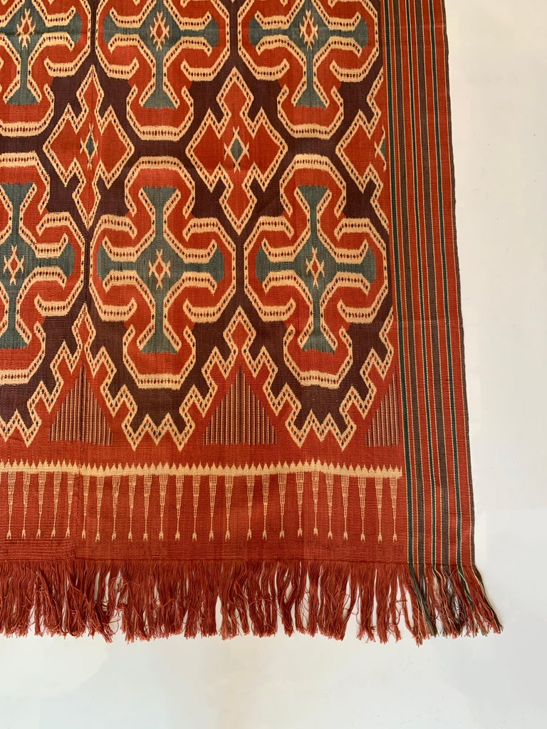 Ikat Textile from Toraja Tribe of Sulawesi with Stunning Tribal Motifs ...