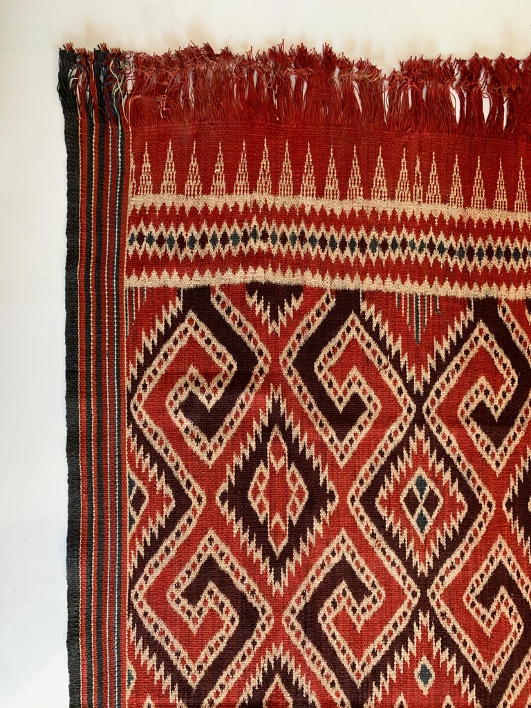Ikat Textile from Toraja Tribe of Sulawesi with Stunning Tribal Motifs ...