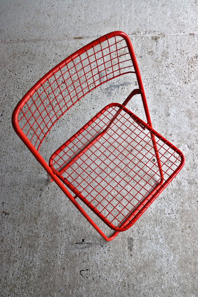 Ikea, Rappen, Ted Net Chair, Red, Niels Gammelgaard, 1976 For Sale at ...