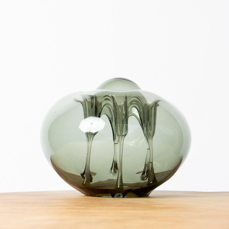 'Ikebana' Hand-Blown Smoked Glass Sculpture by Dragan Drobnjak, 1970s ...