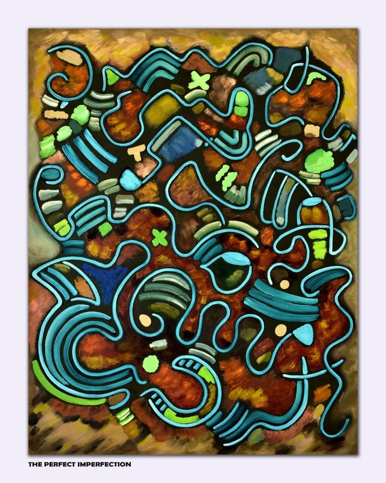 Ikrano Thr - The Perfect Imperfection, Painting, Oil on Canvas For Sale ...
