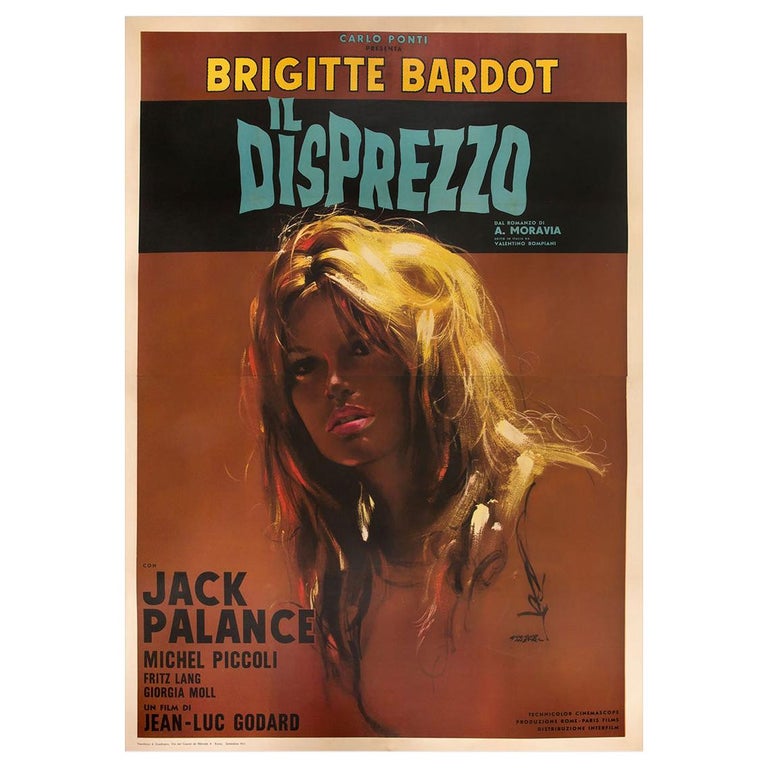 Il Disprezzo / Le Mépris / Contempt '1963' Poster For Sale at 1stDibs ...