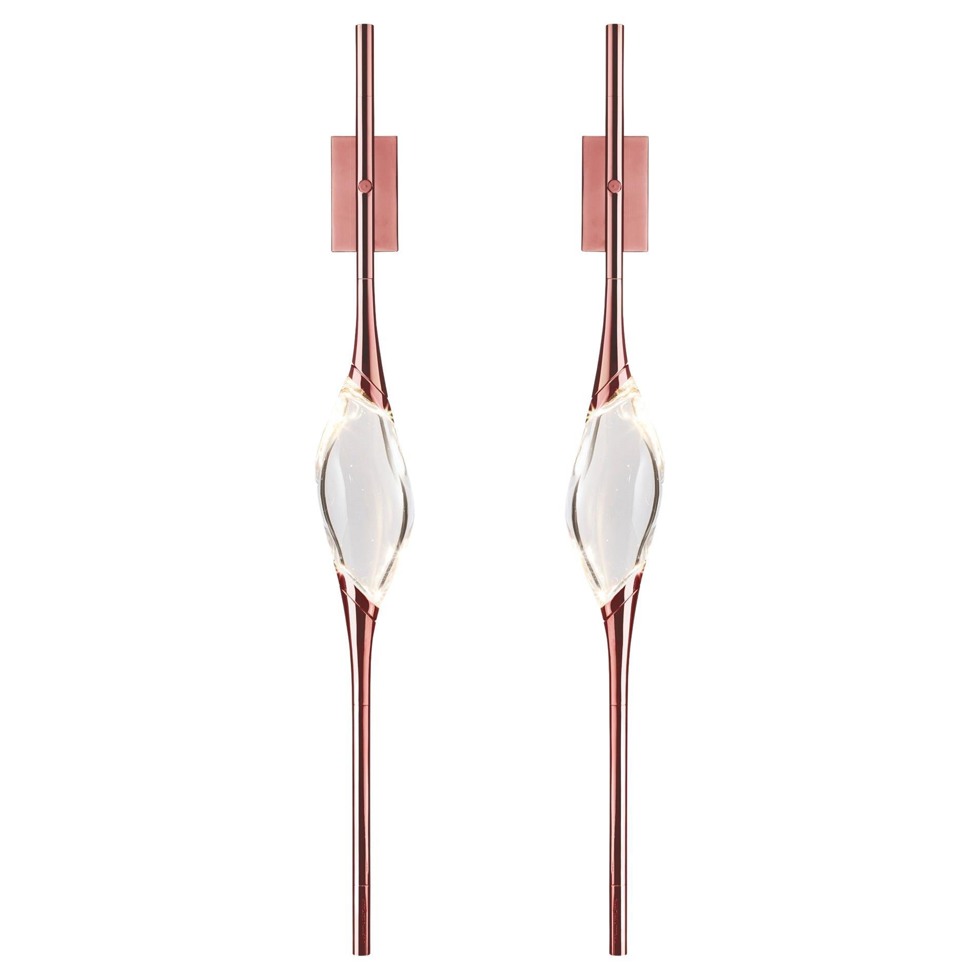 Il Pezzo 12 Wall Lamp set of two Custom Finish Copper at 1stDibs