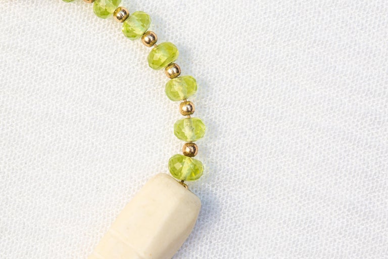 Ilium Wing, Caravan Waists Beads Made w/ 14k Gold and Peridot Beads For ...