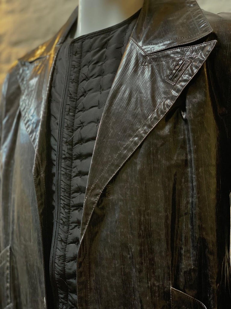 Illiard Vintage 80s Plastic Mac For Sale at 1stDibs