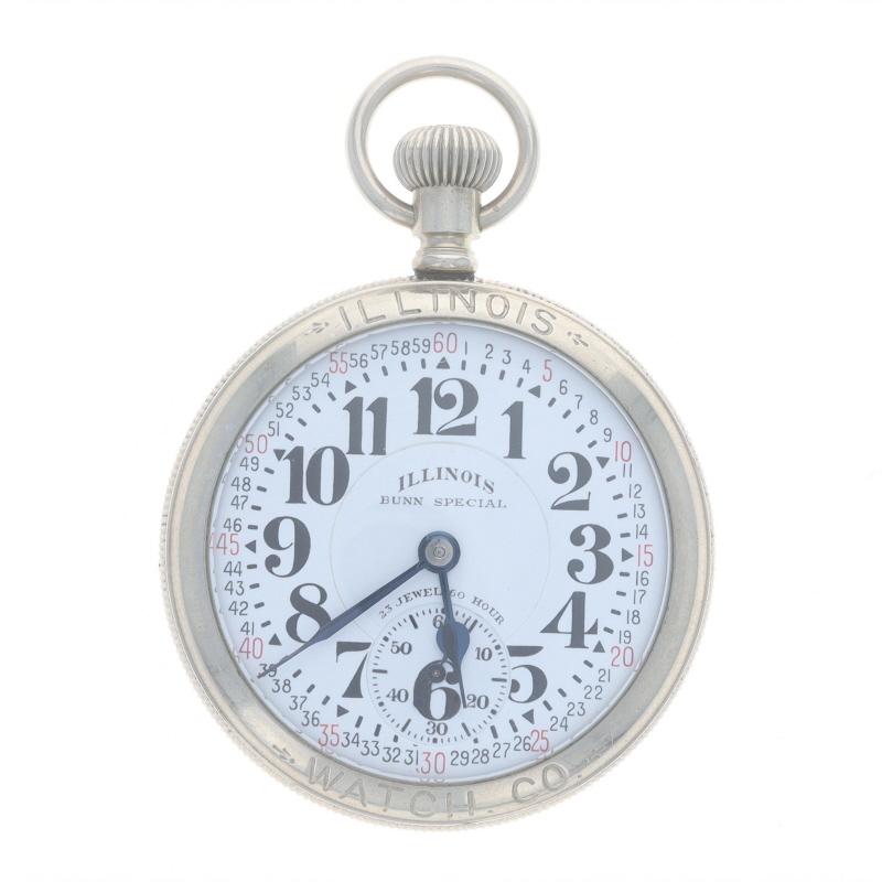 Hamilton Open Face Pocket Watch - Gold Filled Mechanical For Sale at ...