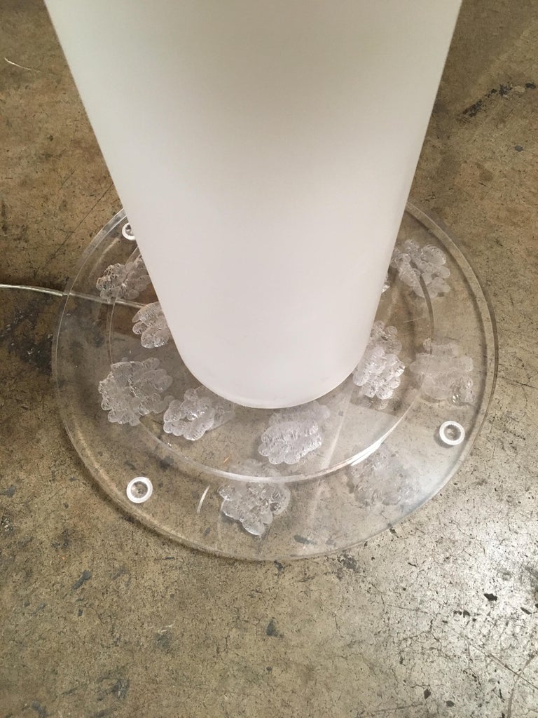 Illuminated Lucite Column at 1stDibs | illuminated columns