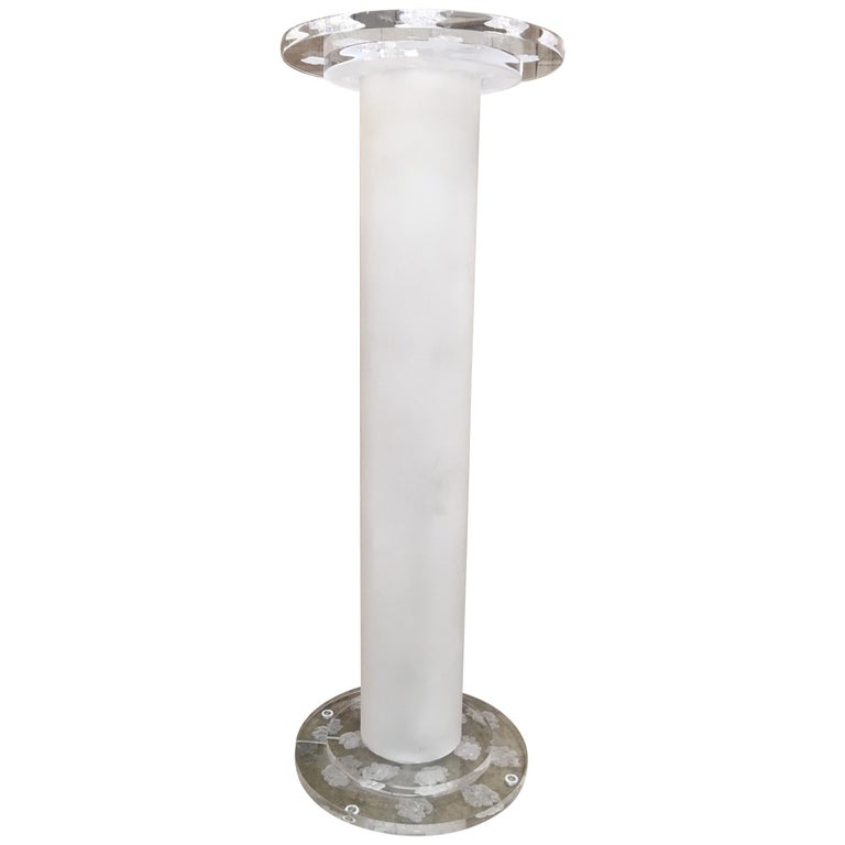 Illuminated Lucite Column at 1stDibs | illuminated columns