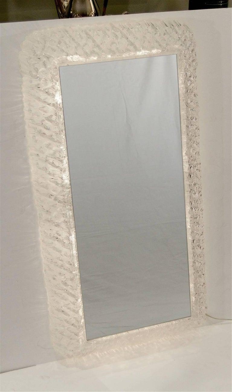Illuminated Lucite Vanity Mirror by Hillebrand at 1stDibs