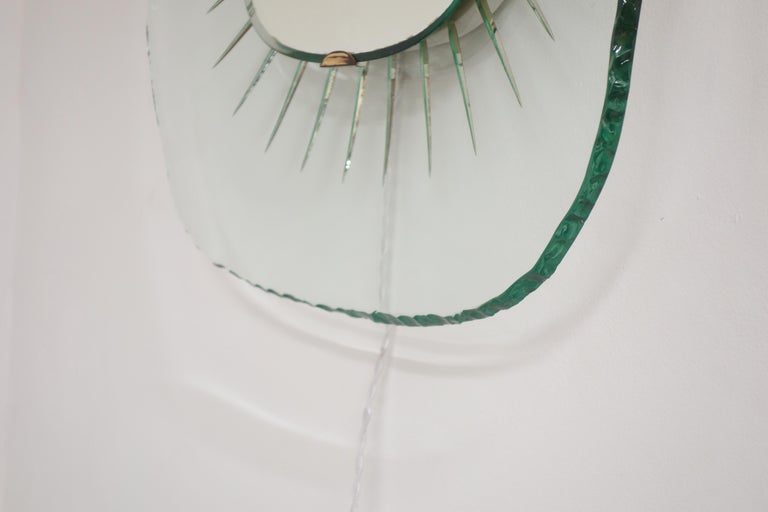 Illuminating Glass Mirror Model 1657 by Max Ingrand, Ed. Fontana Arte ...