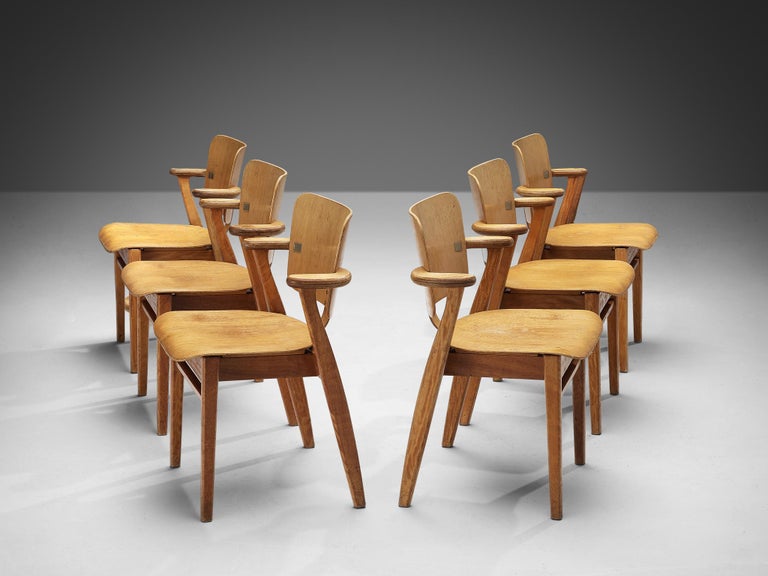 Ilmari Tapiovaara Set of Six ‘Domus’ Dining Chairs in Mahogany For Sale ...