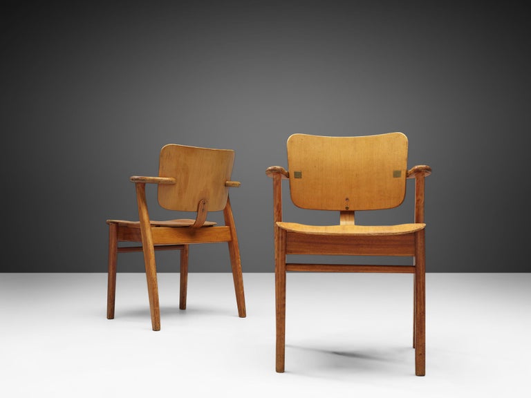 Ilmari Tapiovaara Set of Twelve 'Domus' Dining Chairs For Sale at 1stDibs