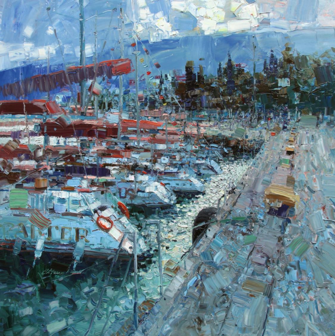 Ilya Chirun - Whiff , 120 x 120cm at 1stDibs