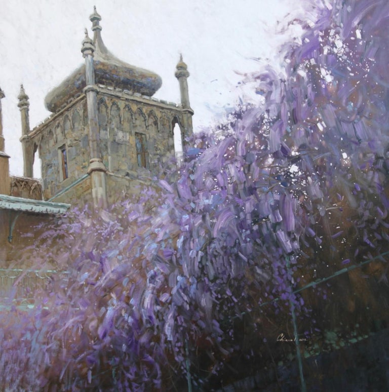 Ilya Chirun - Wisteria , 100 x 100 cm En vente sur 1stDibs