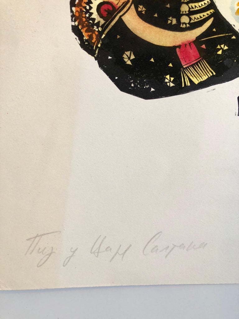 Ilya Shenker - Post Soviet Avant Garde Russian Woodcut Print With Hand ...