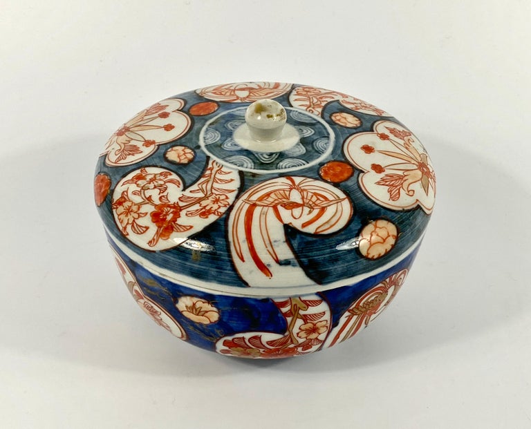 Imari Porcelain Bowl and Cover, Arita, Japan, 18th Century at 1stDibs