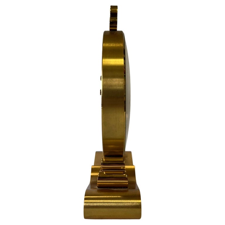 Imhof Table Clock Swiss Made, 1950 For Sale at 1stDibs