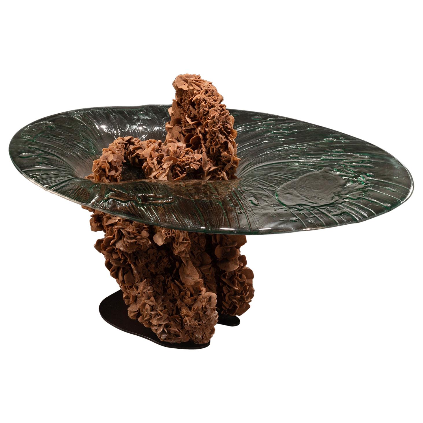"Impact" Table of Desert Rose Gypsum Base For Sale at 1stDibs | gypsum ...