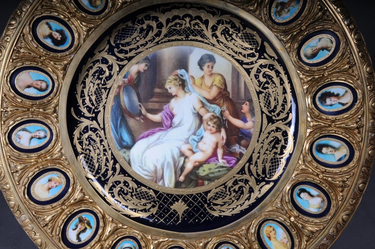 Imperial Center Table, Frame and Top Mount in Porcelain with Sevres ...
