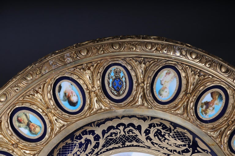 Imperial Center Table, Frame and Top Mount in Porcelain with Sevres ...