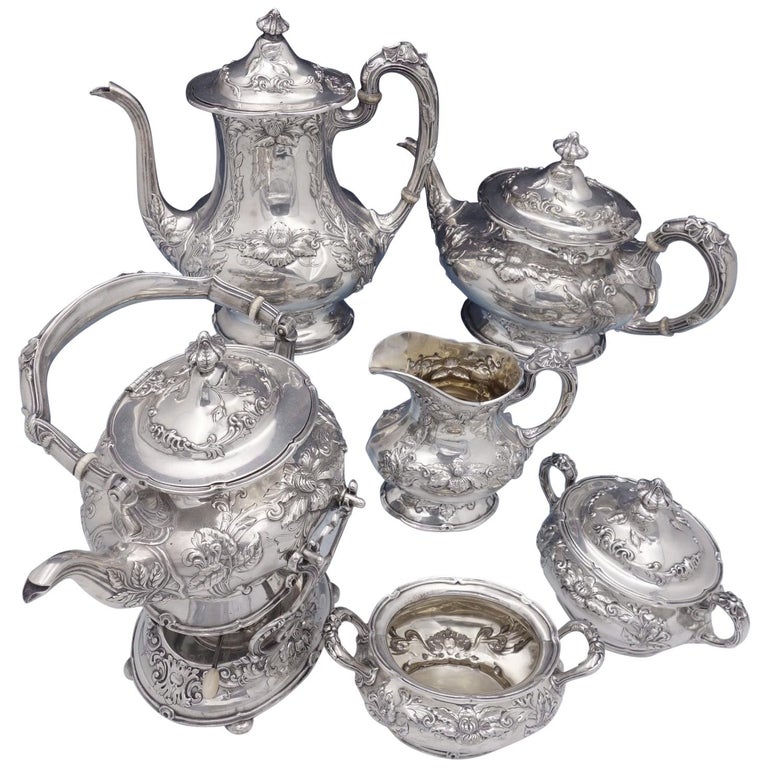 Imperial Chrysanthemum by Gorham Sterling Silver Tea Set 6-Piece ...