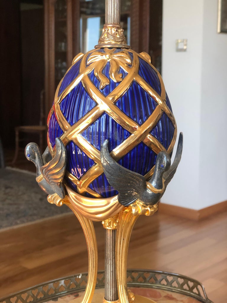 Imperial Faberge Egg Table Lamp by House of Faberge and Franklin Mint ...