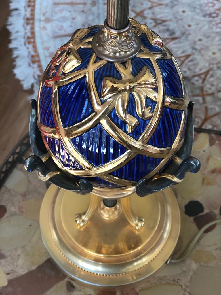 Imperial Faberge Egg Table Lamp by House of Faberge and Franklin Mint ...