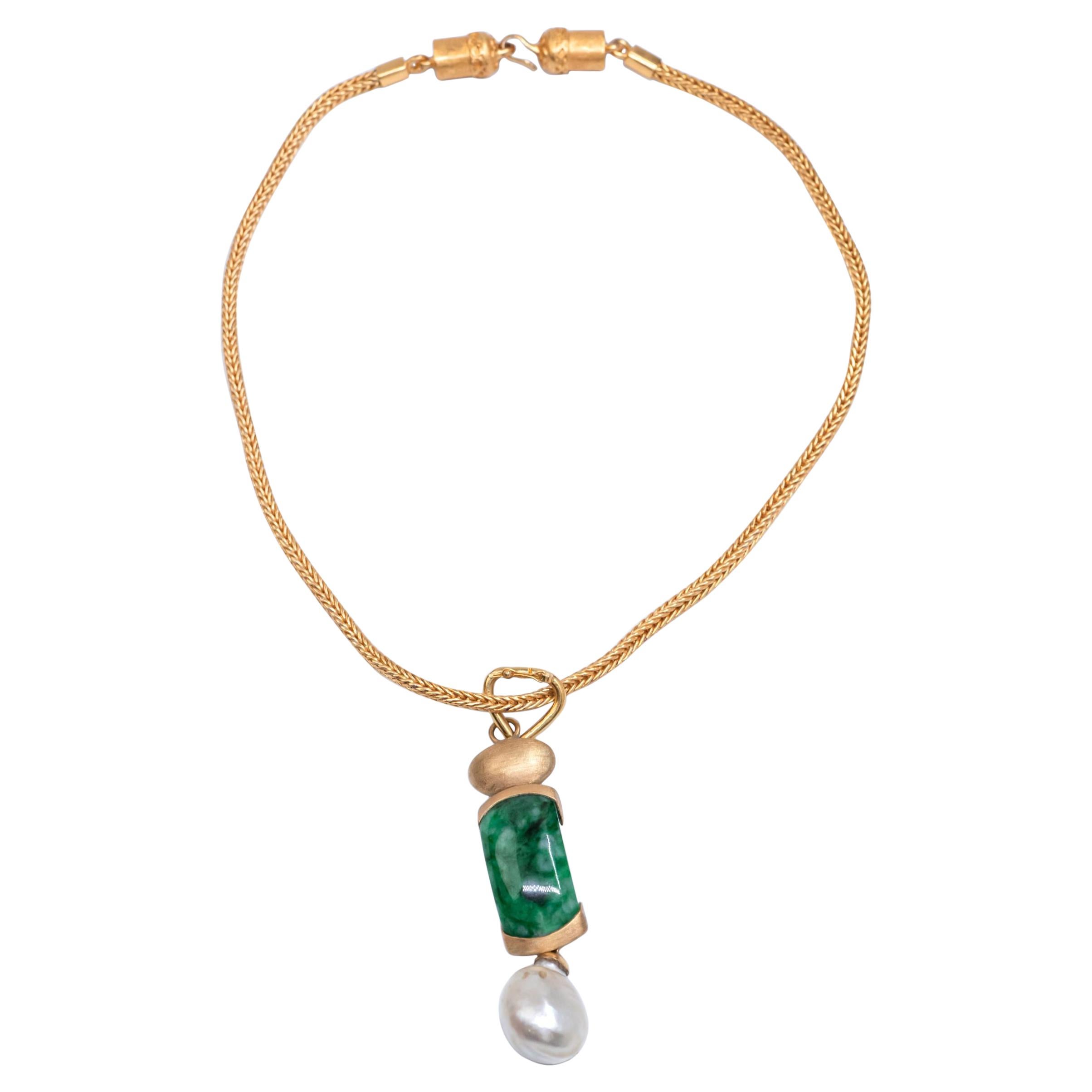 Antique Jade Chain Necklaces - 37 For Sale at 1stDibs