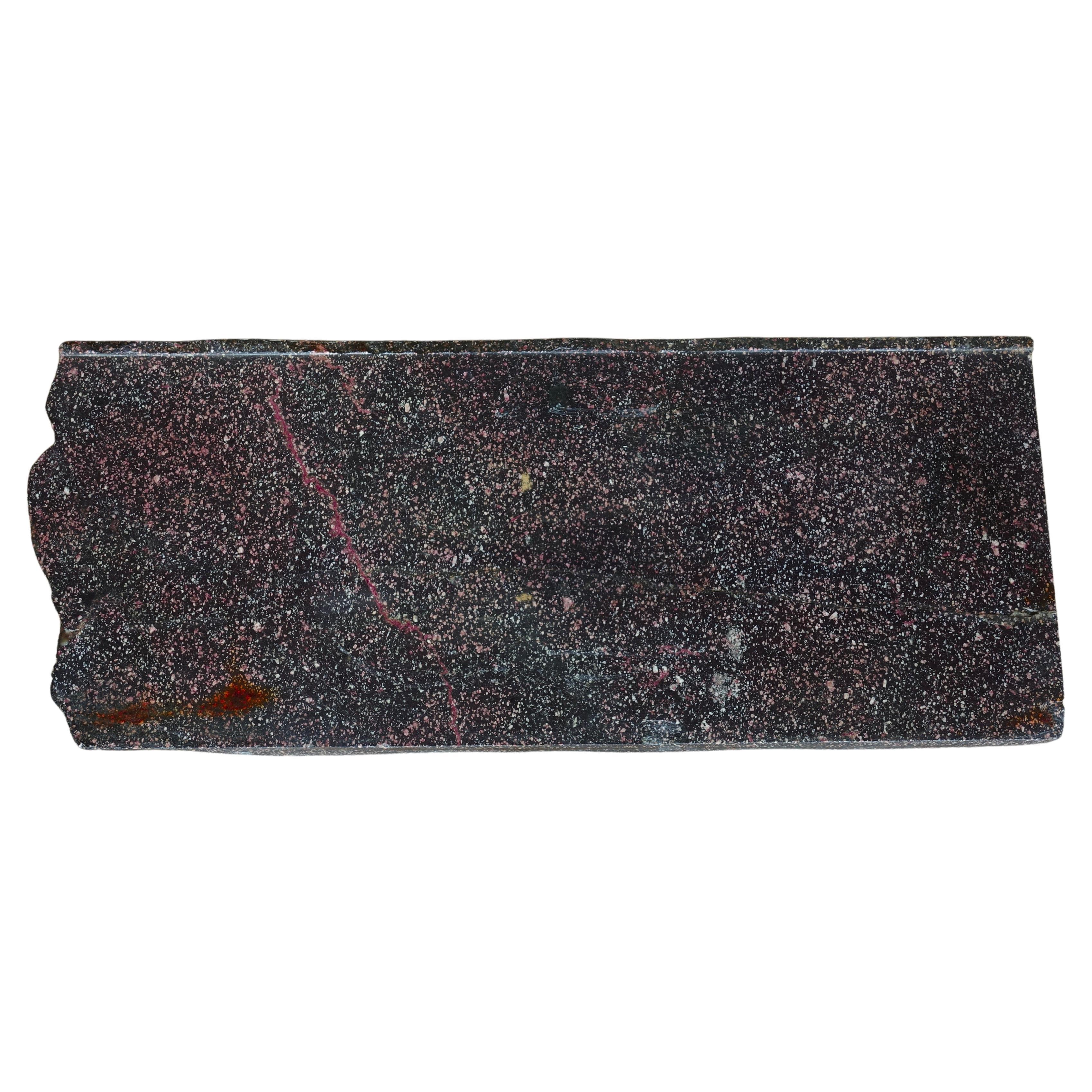 Roman bronze sandaled foot on Egyptian imperial red porphyry base at ...