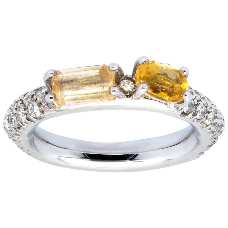 Imperial Topazies and Diamonds d'Avossa Ring For Sale at 1stDibs