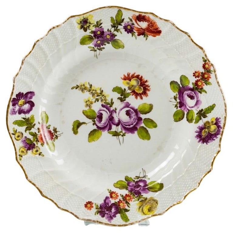 Imperial Vienna Porcelain Plate, circa 1760 For Sale at 1stDibs