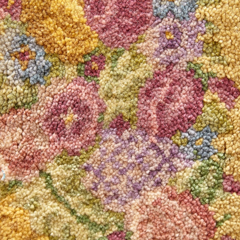 Empire Hand Knotted Wool Antique Reproduction Large Rug For Sale at 1stDibs