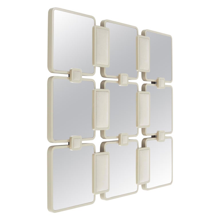 IMPETO II mirror with lacquered frame and Upholstered Panels For Sale ...