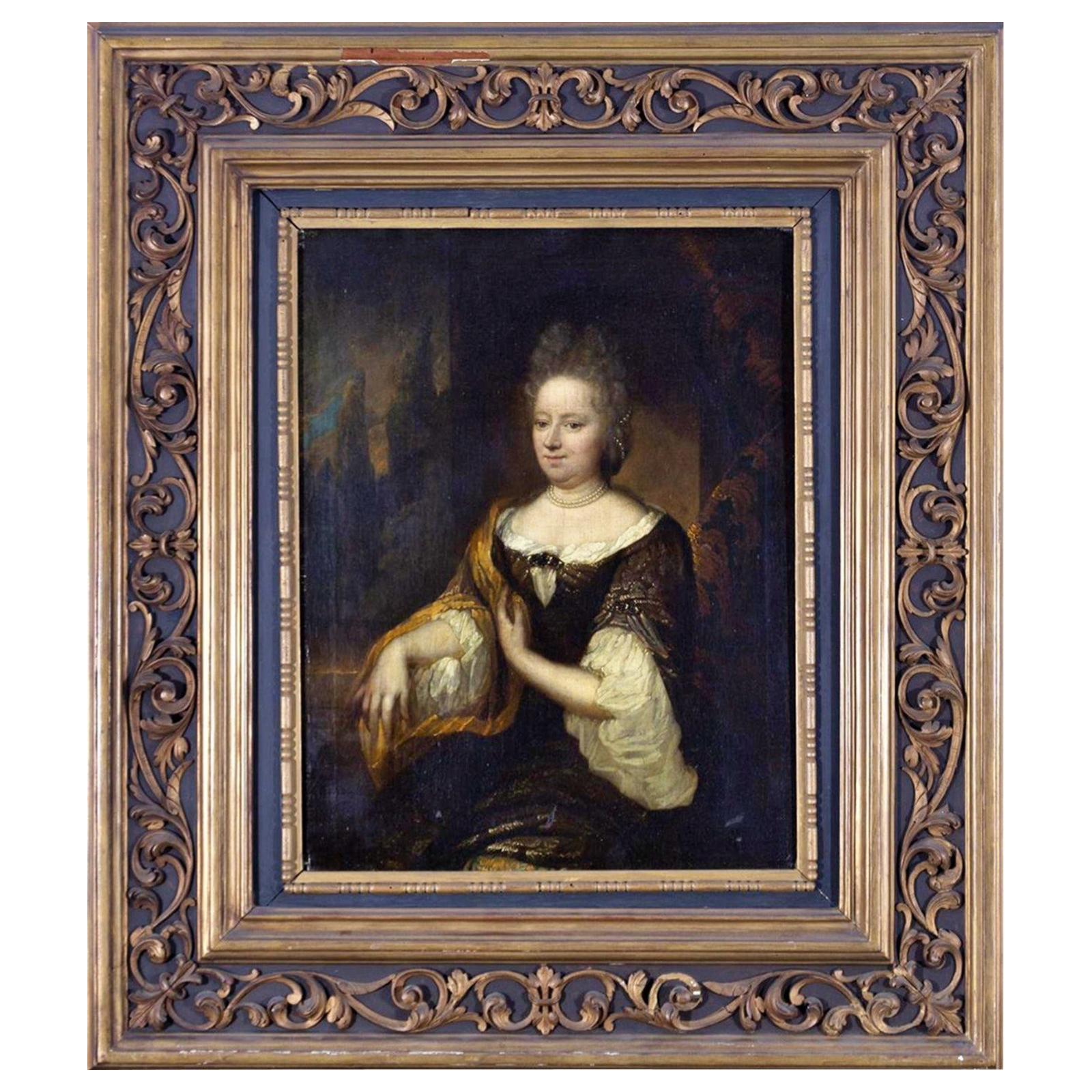 Pair of 17th Century French School Oil on Canvas Portraits, Fonthill, circa 1639 at 1stDibs