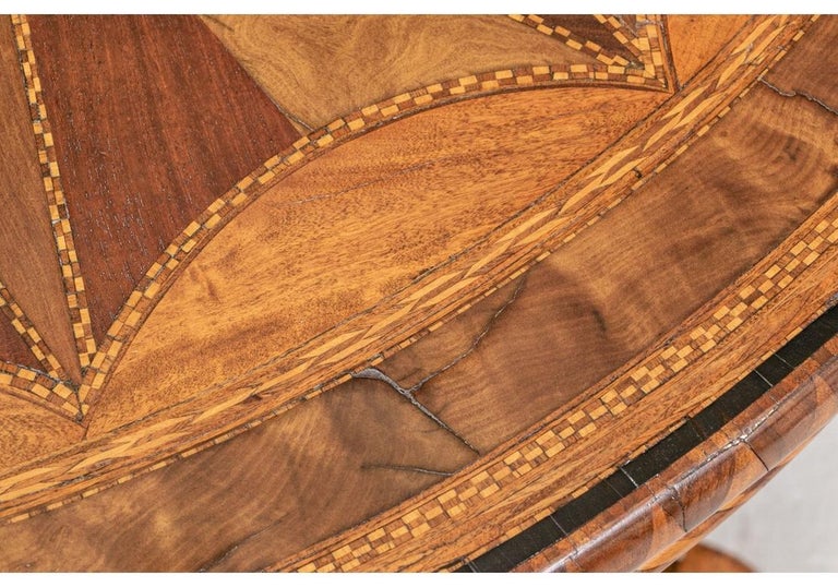Important Antique European Parquetry Center Table at 1stDibs