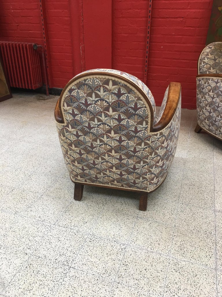 Important Art Deco Lounge Consisting of Four Armchairs and a Sofa ...