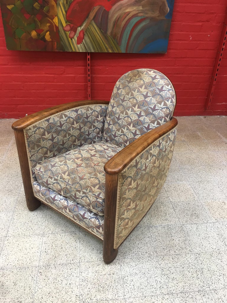 Important Art Deco Lounge Consisting of Four Armchairs and a Sofa ...