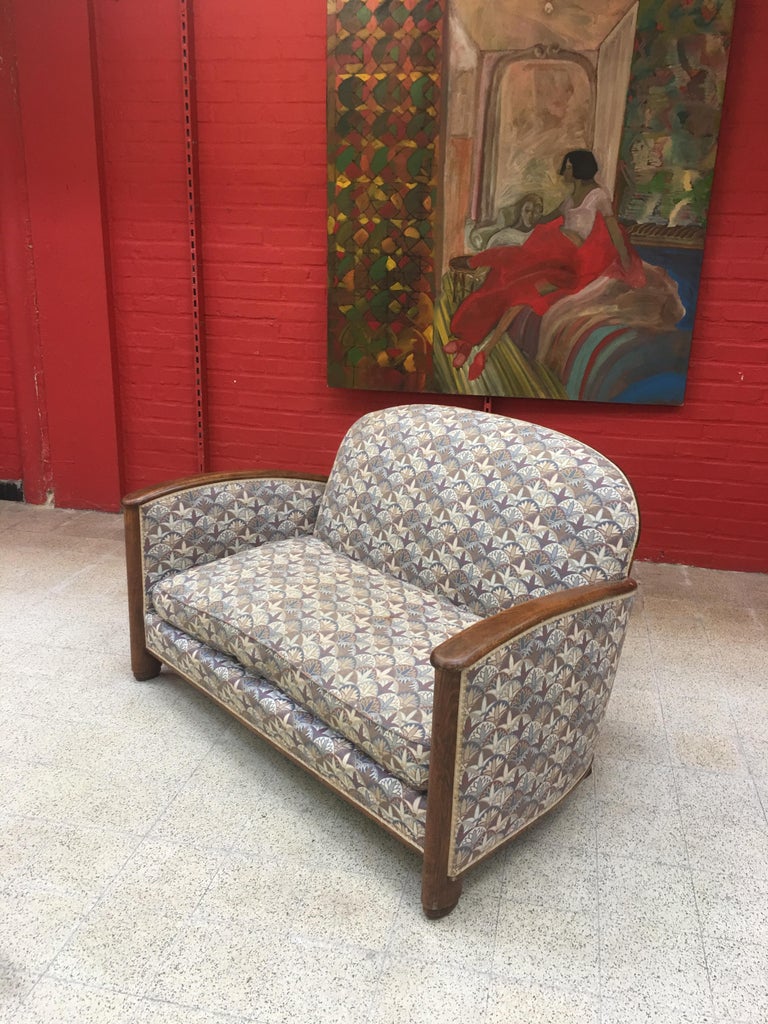 Important Art Deco Lounge Consisting of Four Armchairs and a Sofa ...